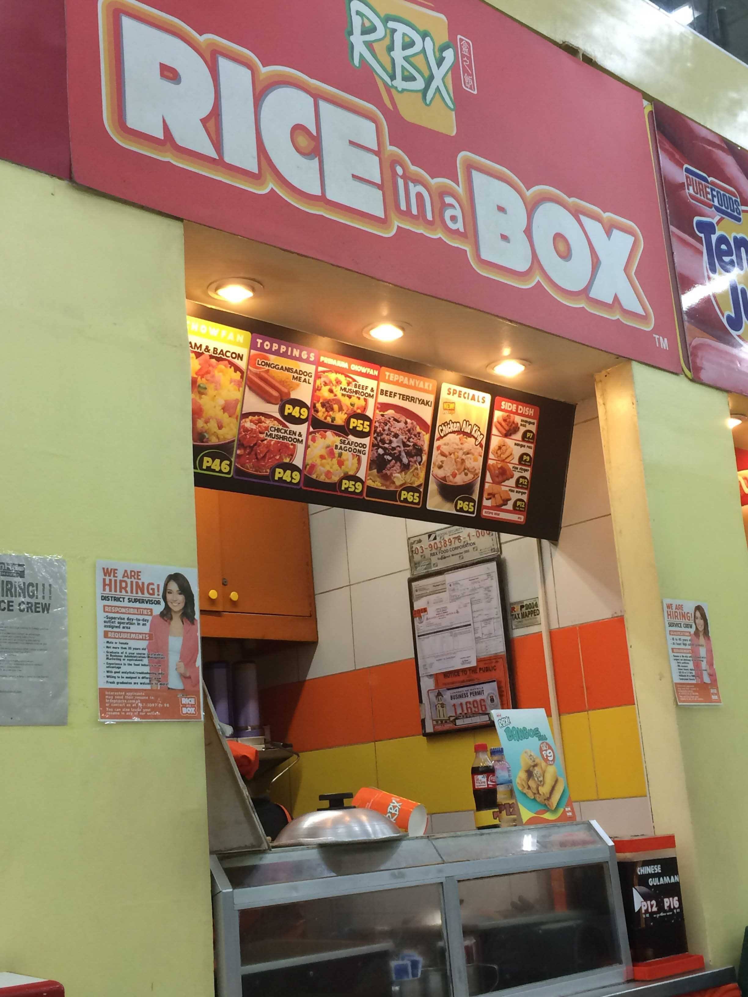 RBX Rice in a Box, Tondo, Manila | Zomato