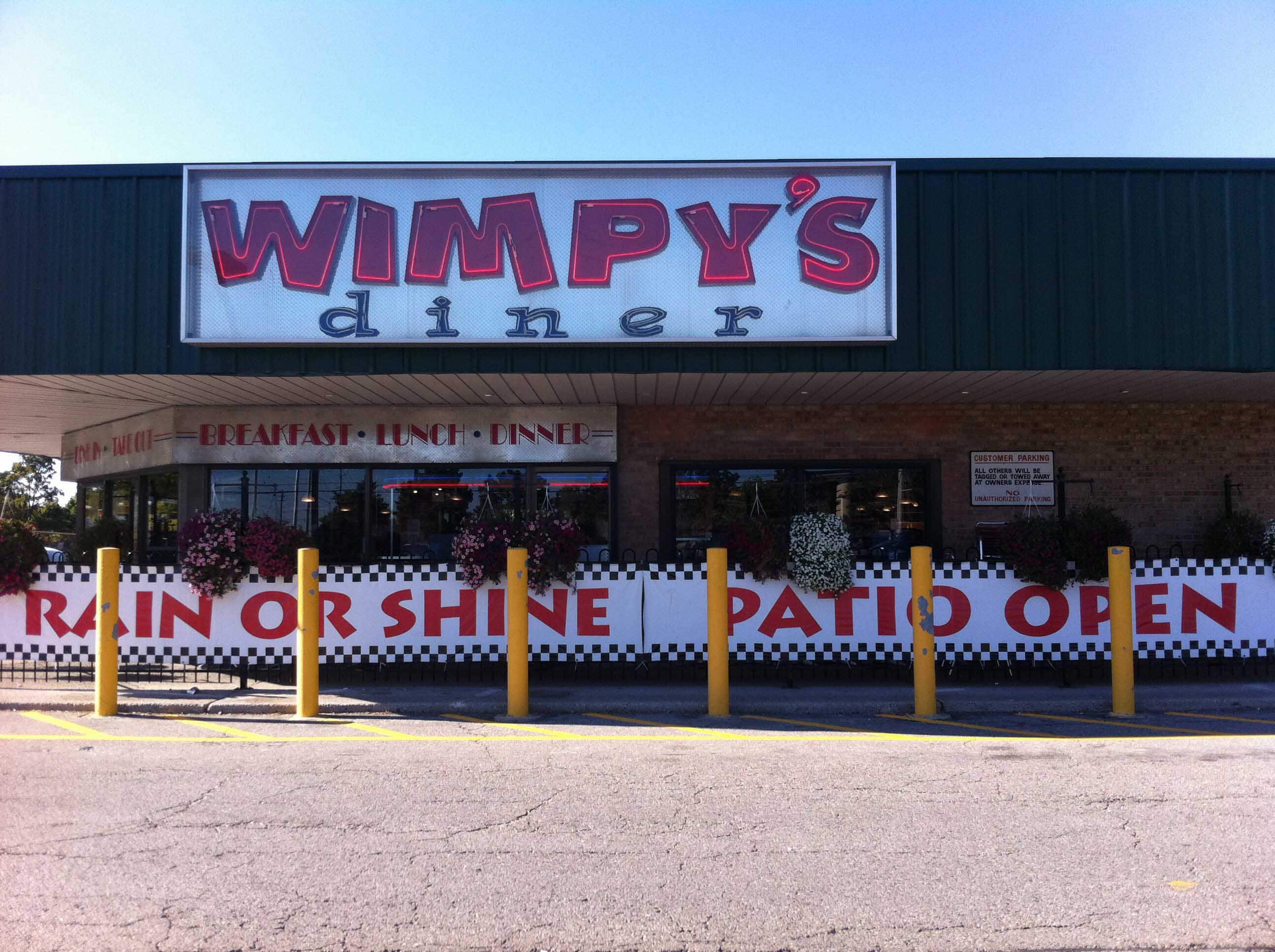 Menu of Wimpy's Diner, Brampton, Toronto