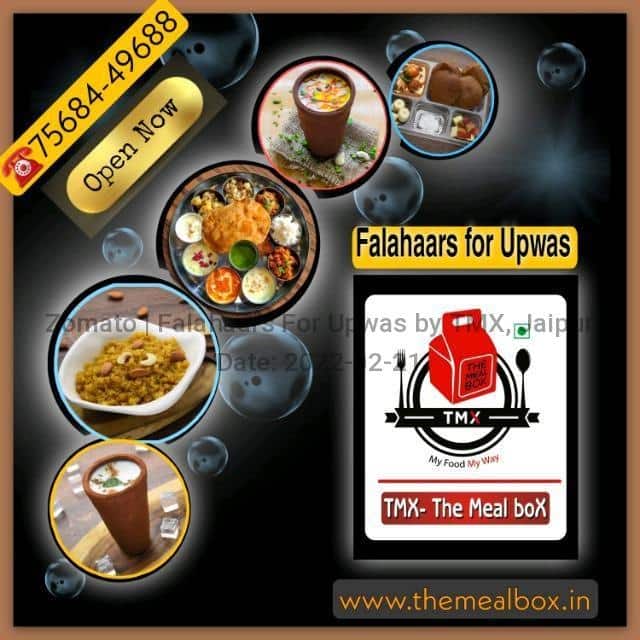 Menu of Falahaars By TMX, Chitrakoot, Jaipur