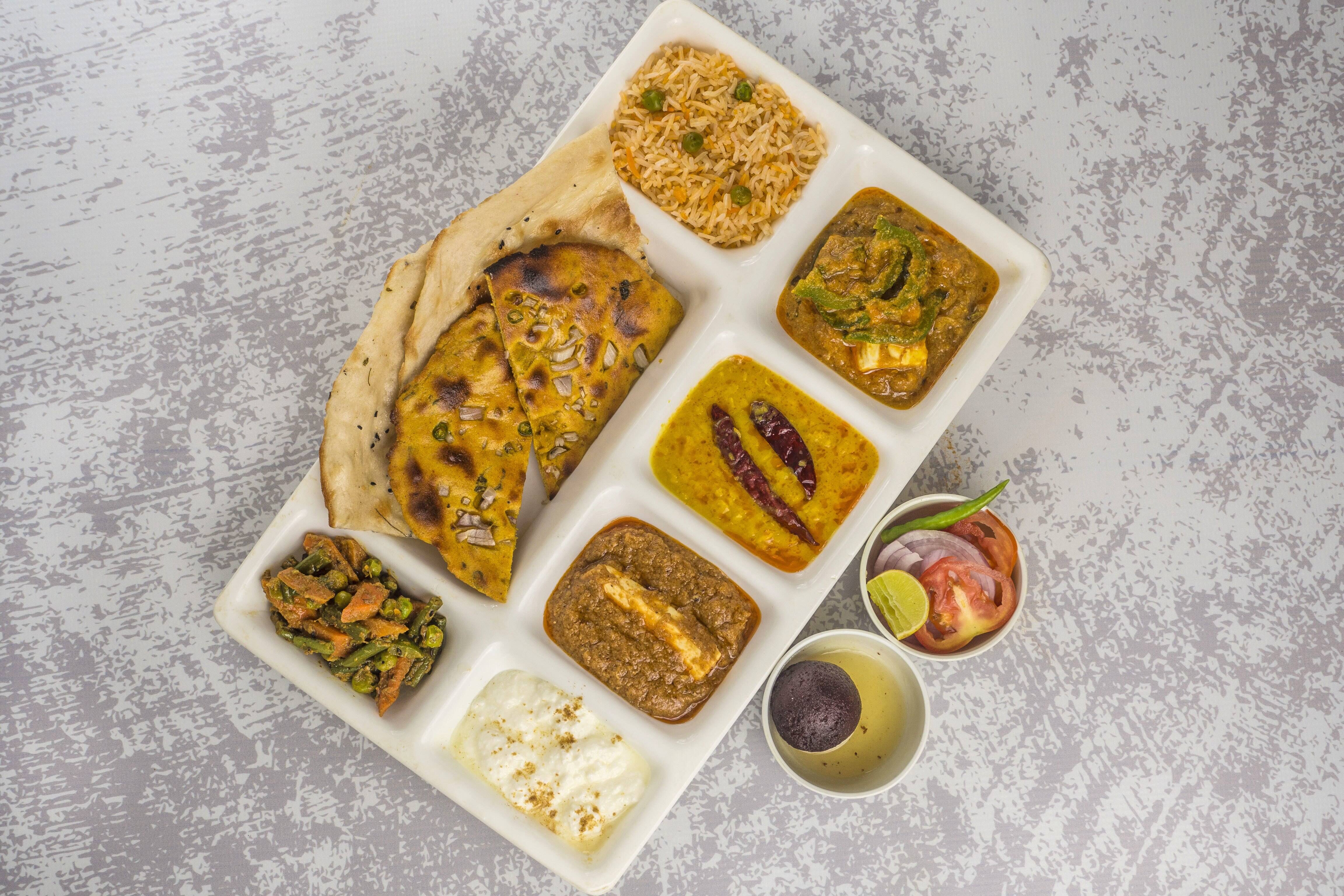 Menu of Aahar, Lalbagh, Lucknow