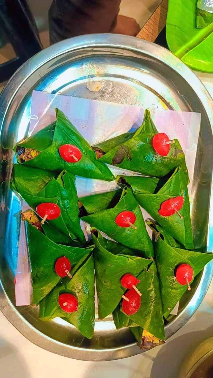 Menu of Mishra Pan Hub, Mahakali, Mumbai