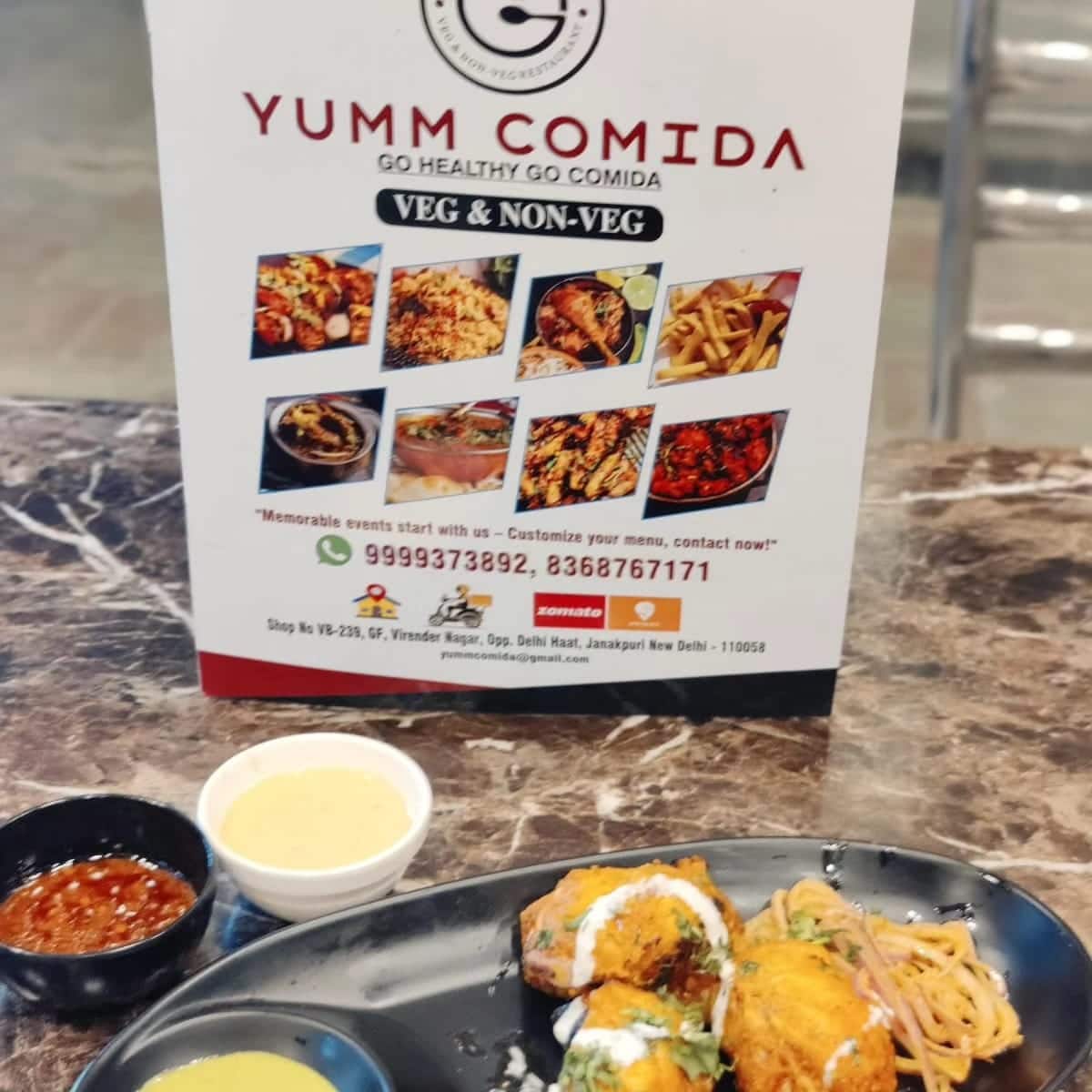 Menu of Yumm Comida, Janakpuri, New Delhi