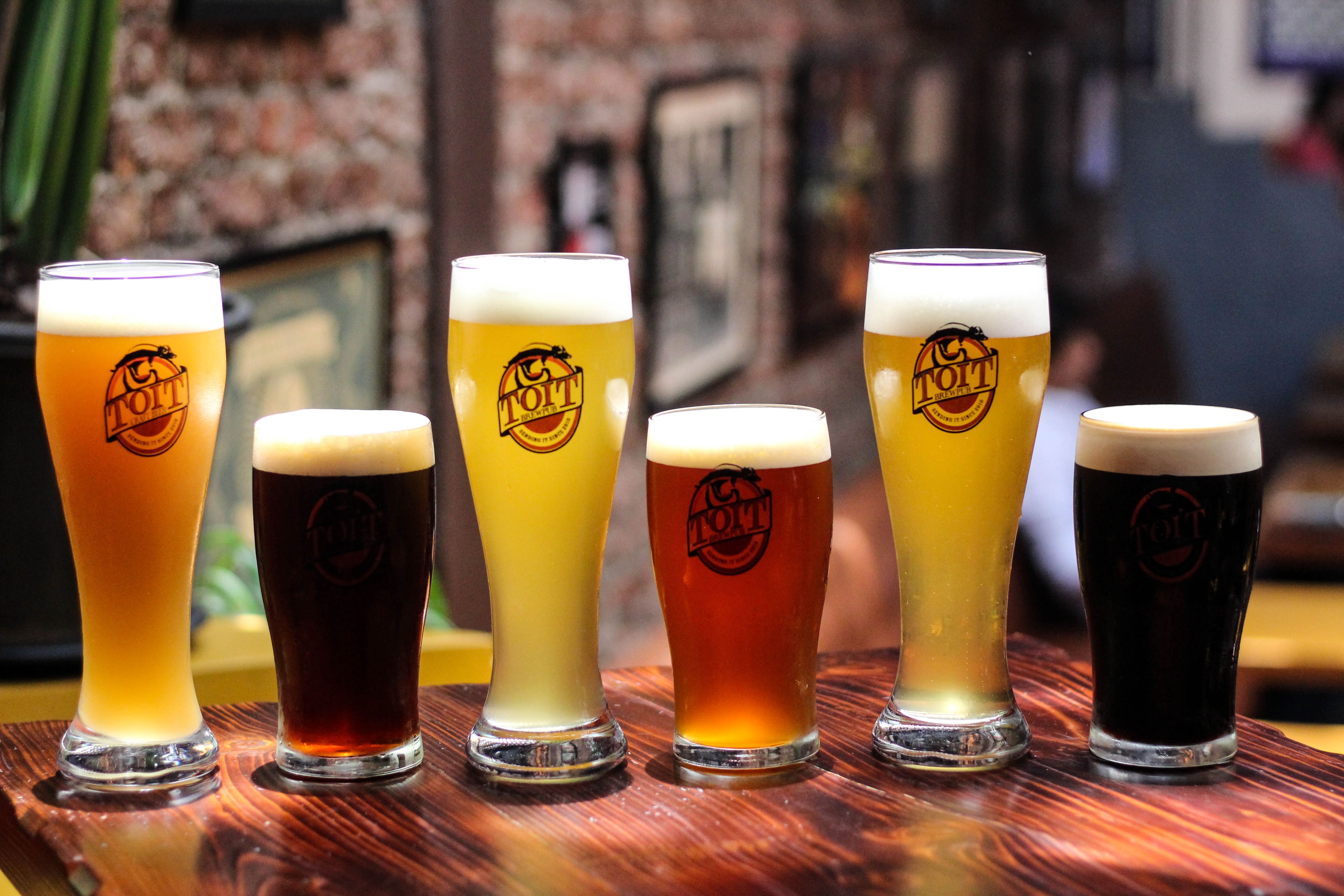 Menu of Toit, Lower Parel, Mumbai