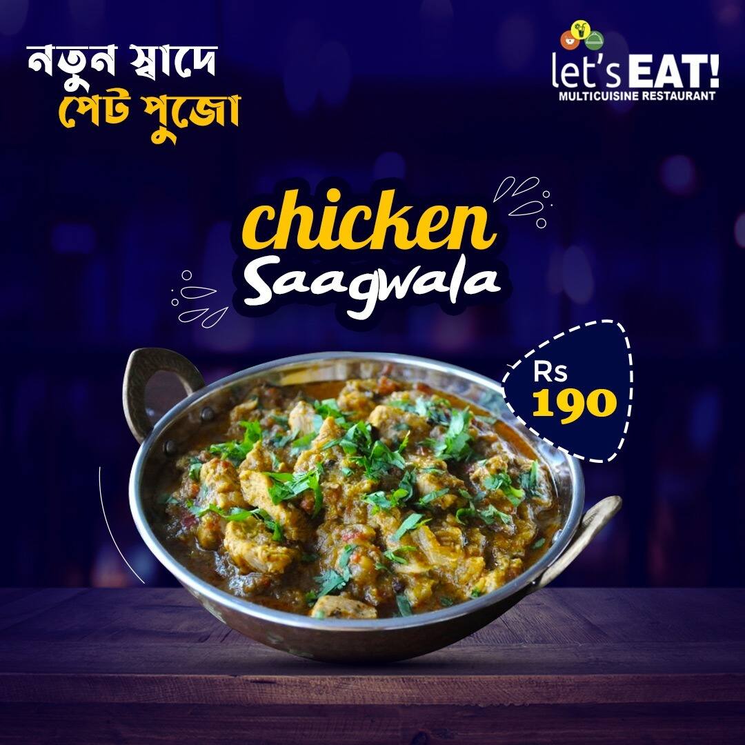 Let's Eat Menu, Menu for Let's Eat, Kalyani, Kolkata