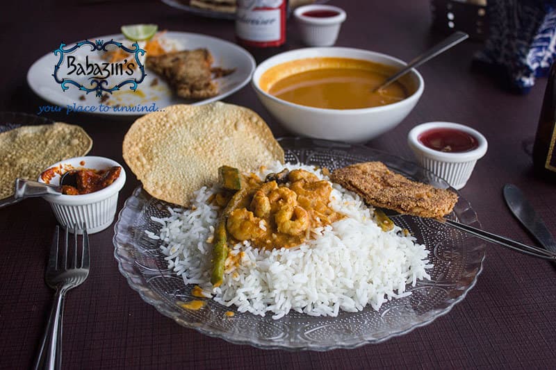 Menu of Babazin's, Nerul, Goa