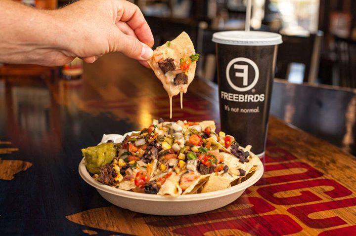 Menu of Freebirds, Park Cities, Dallas