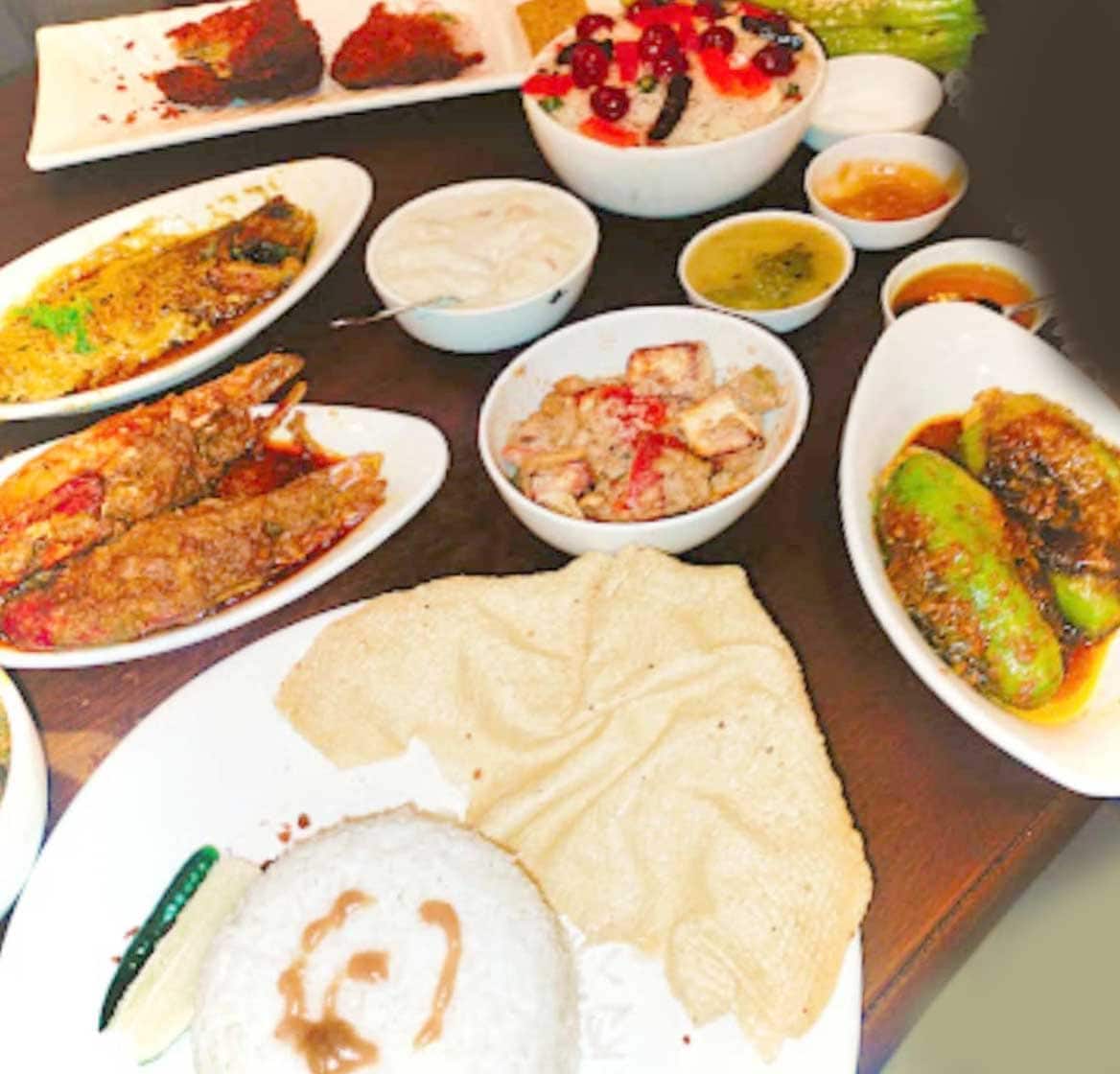 Menu of Randhone Droupadi, Dhakuria, Kolkata