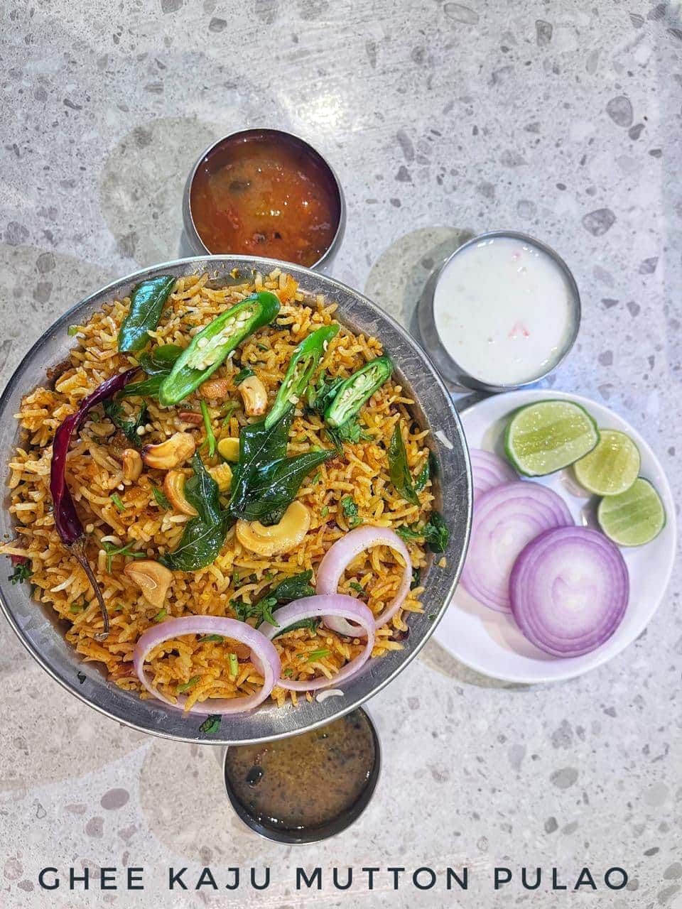 Menu of Pulao Patnam, Miyapur, Hyderabad