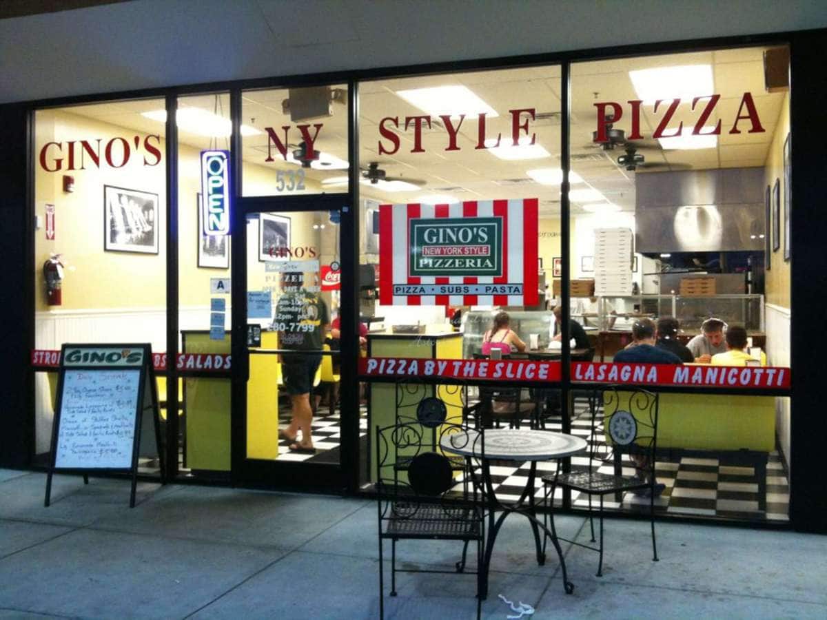 Menu Of Ginos Ny Style Pizzeria North Myrtle Beach Myrtle Beach