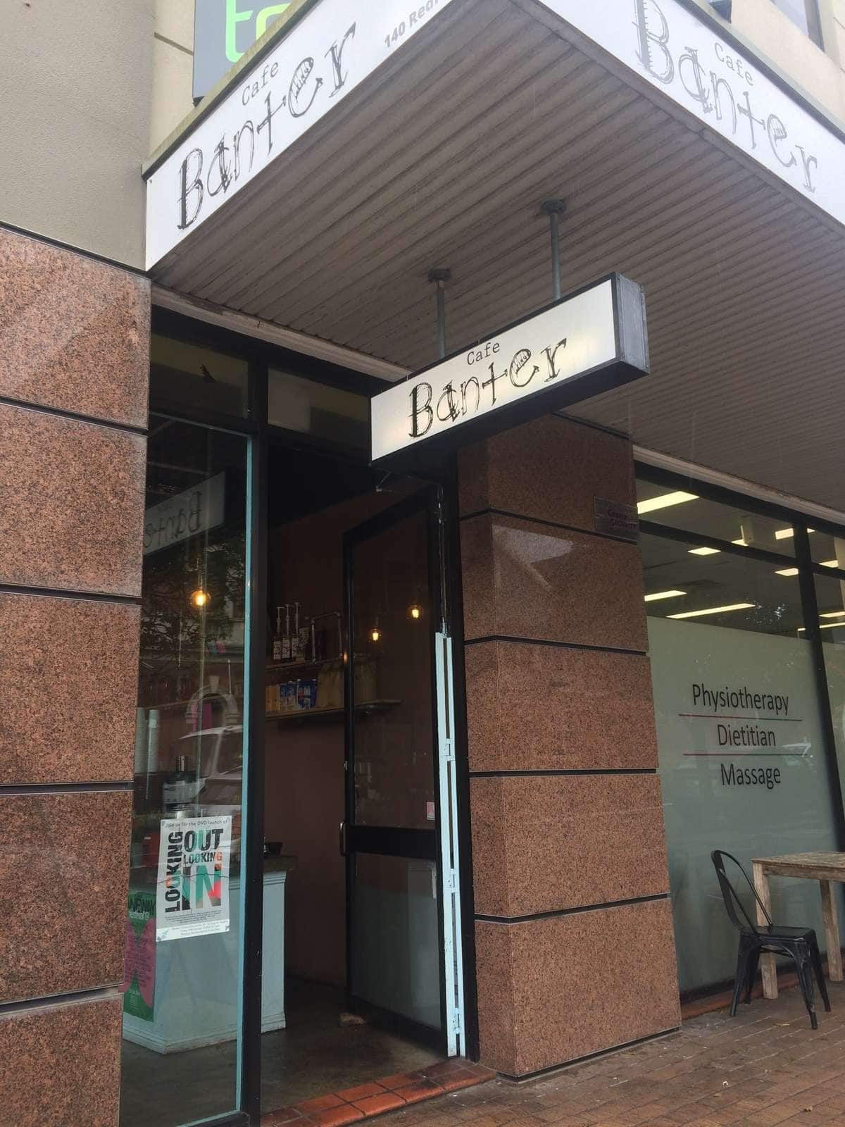 Menu of Cafe Banter, Redfern, Sydney