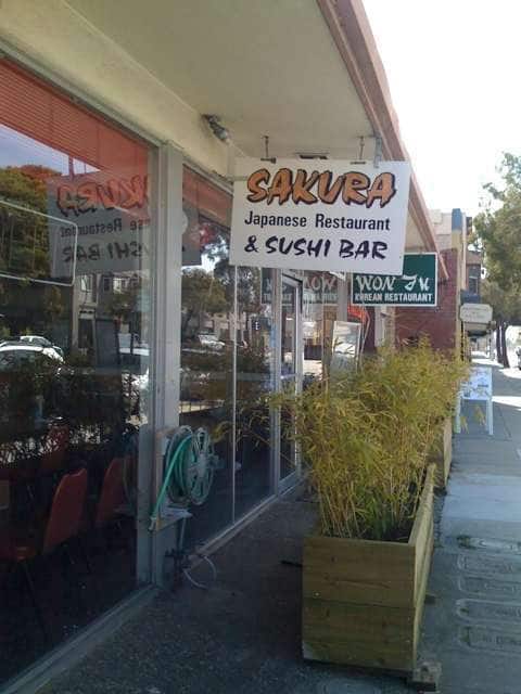 Menu of Sakura Japanese Restaurant, Monterey, Monterey Bay