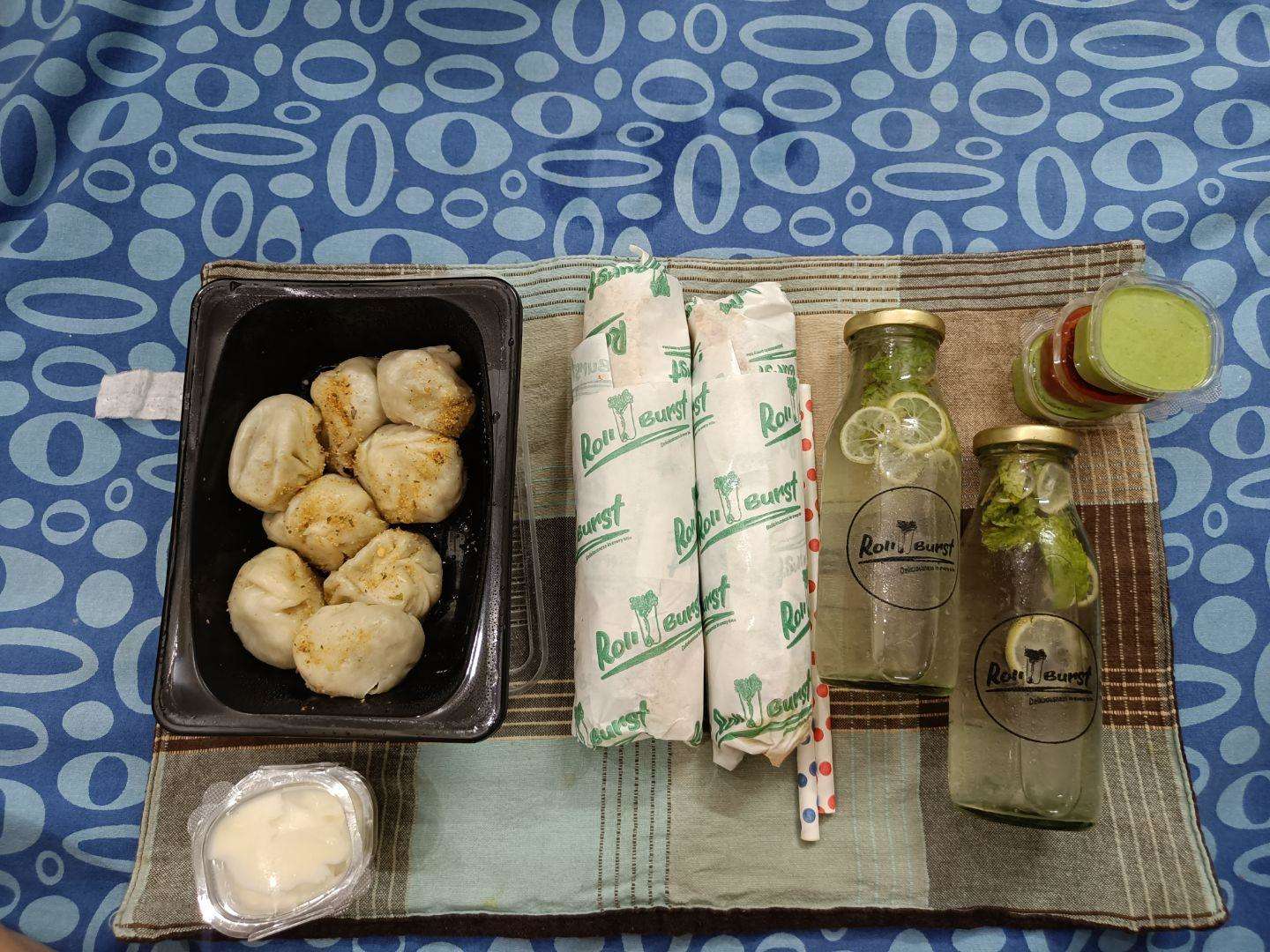 Menu of Roll Burst, Raja Park, Jaipur