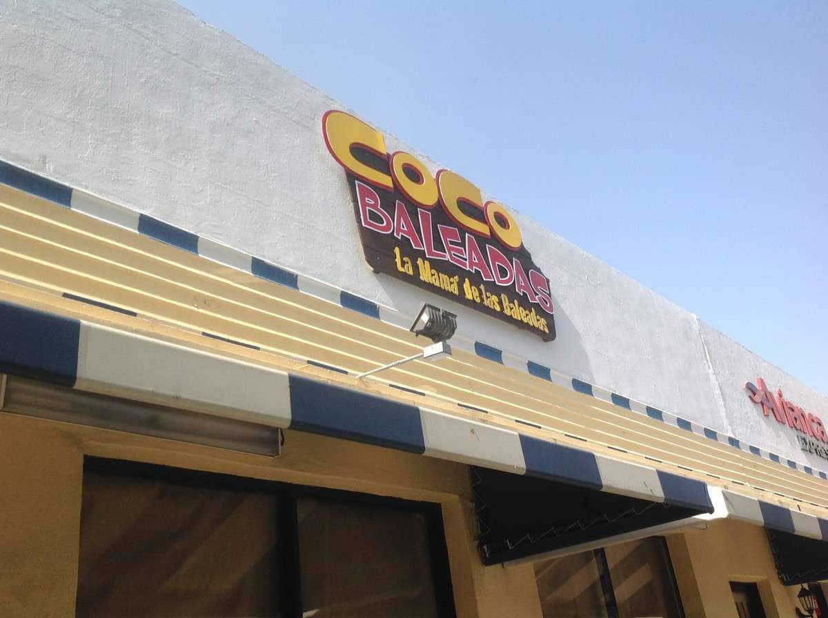 Menu of Coco Baleadas, Coral Way, Miami