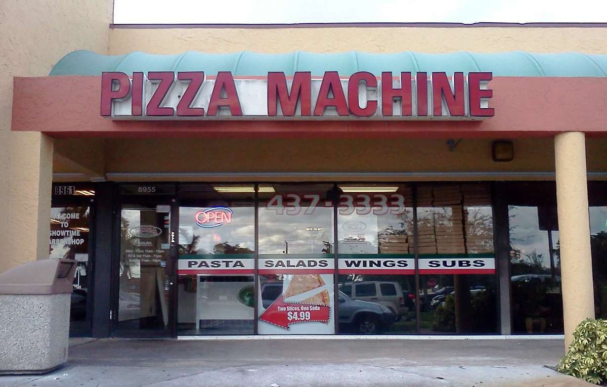 Menu of Pizza Machine, Pembroke Pines, Miami