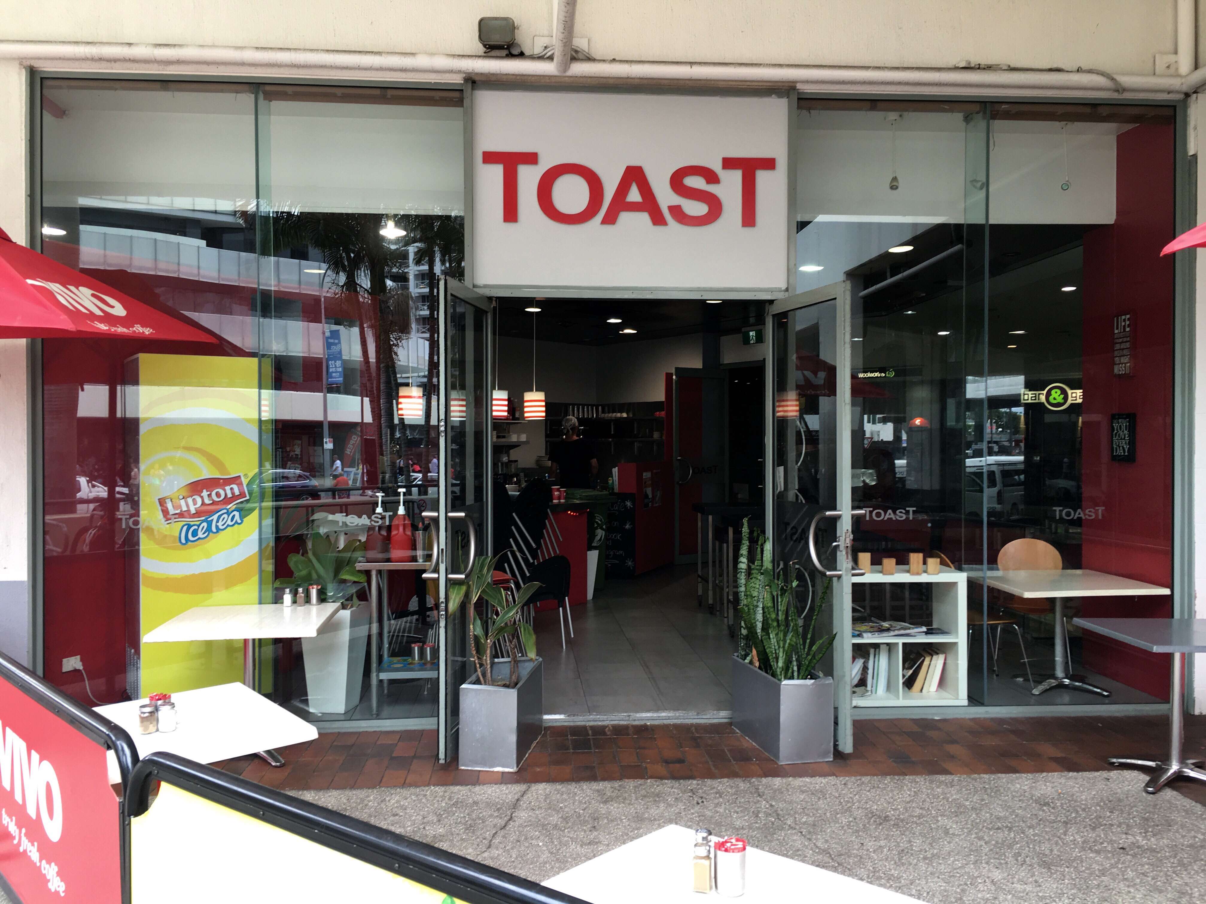 Menu of Toast, Broadbeach, Gold Coast