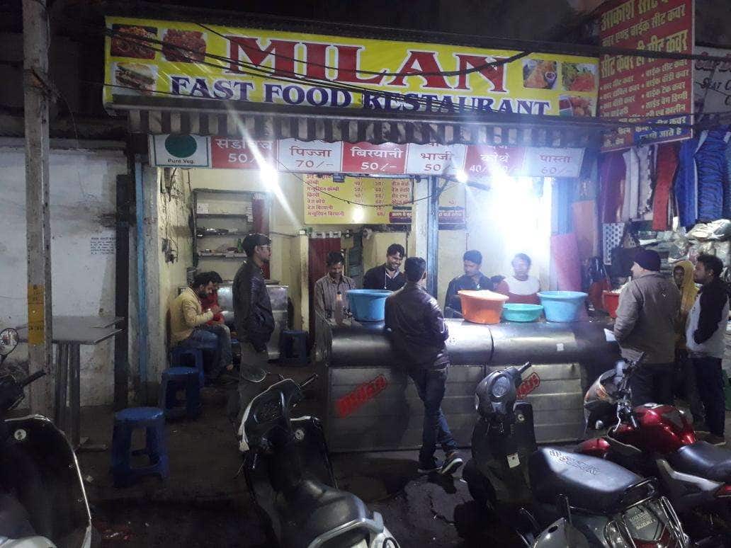 Menu of Milan Fast Food Restaurant, Peer Gate Area, Bhopal