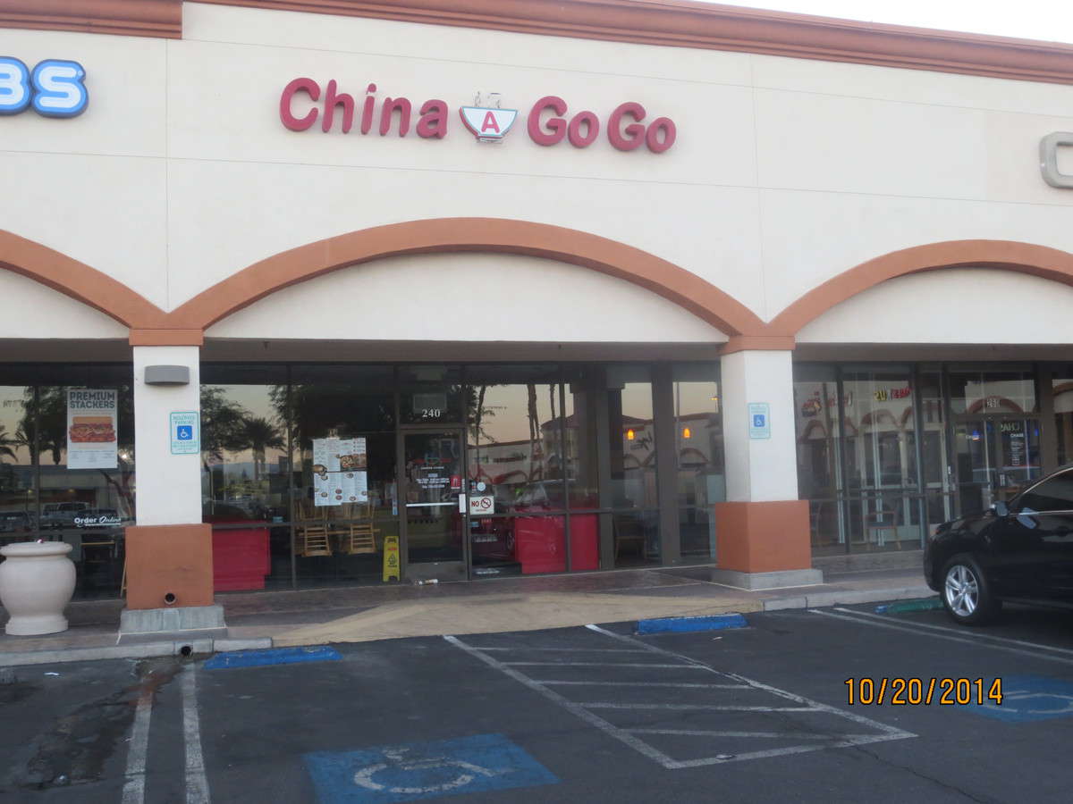 Menu of China a Go Go, Henderson, Las Vegas