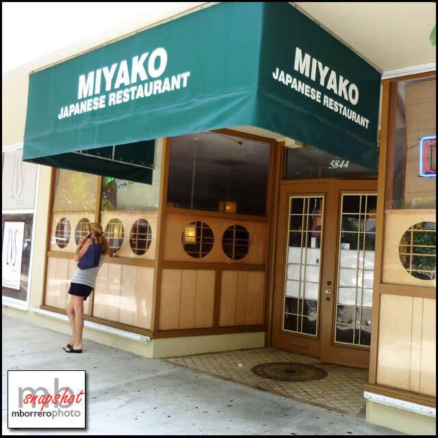 Menu of Miyako Japanese, South Miami, Miami