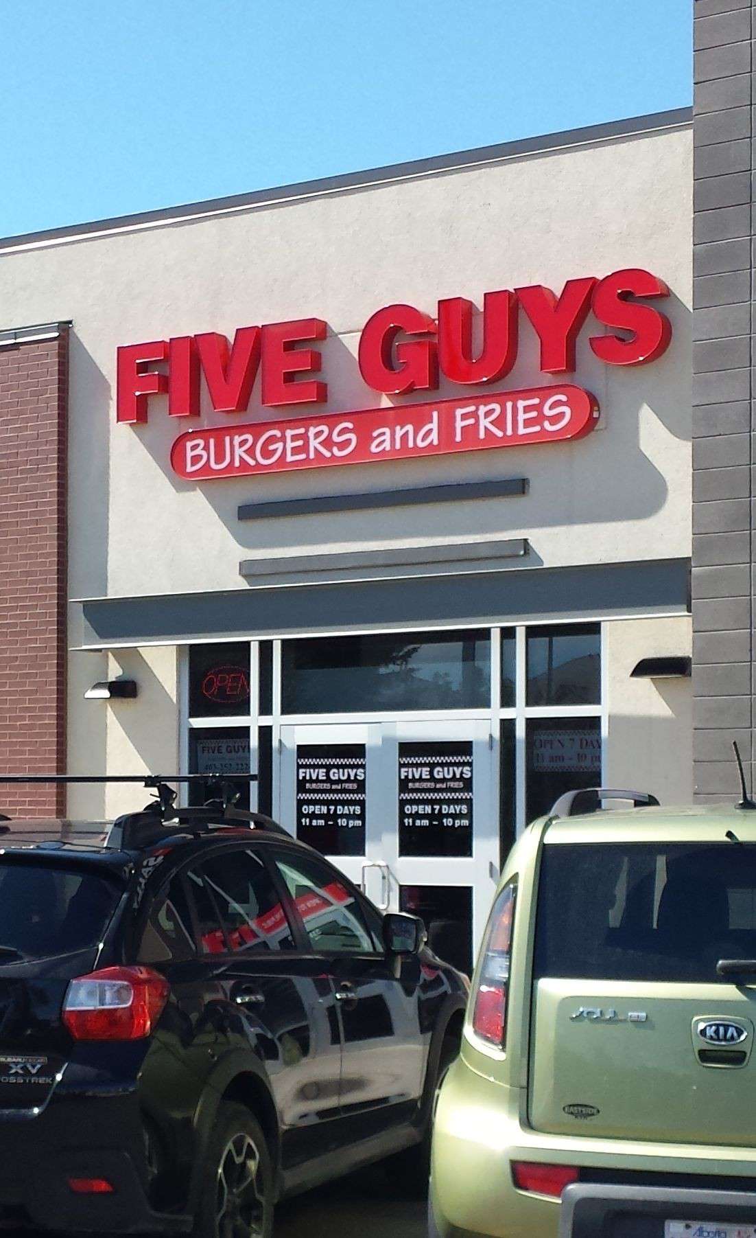 Five Guys Burgers and Fries, Kingsland, Calgary | Zomato