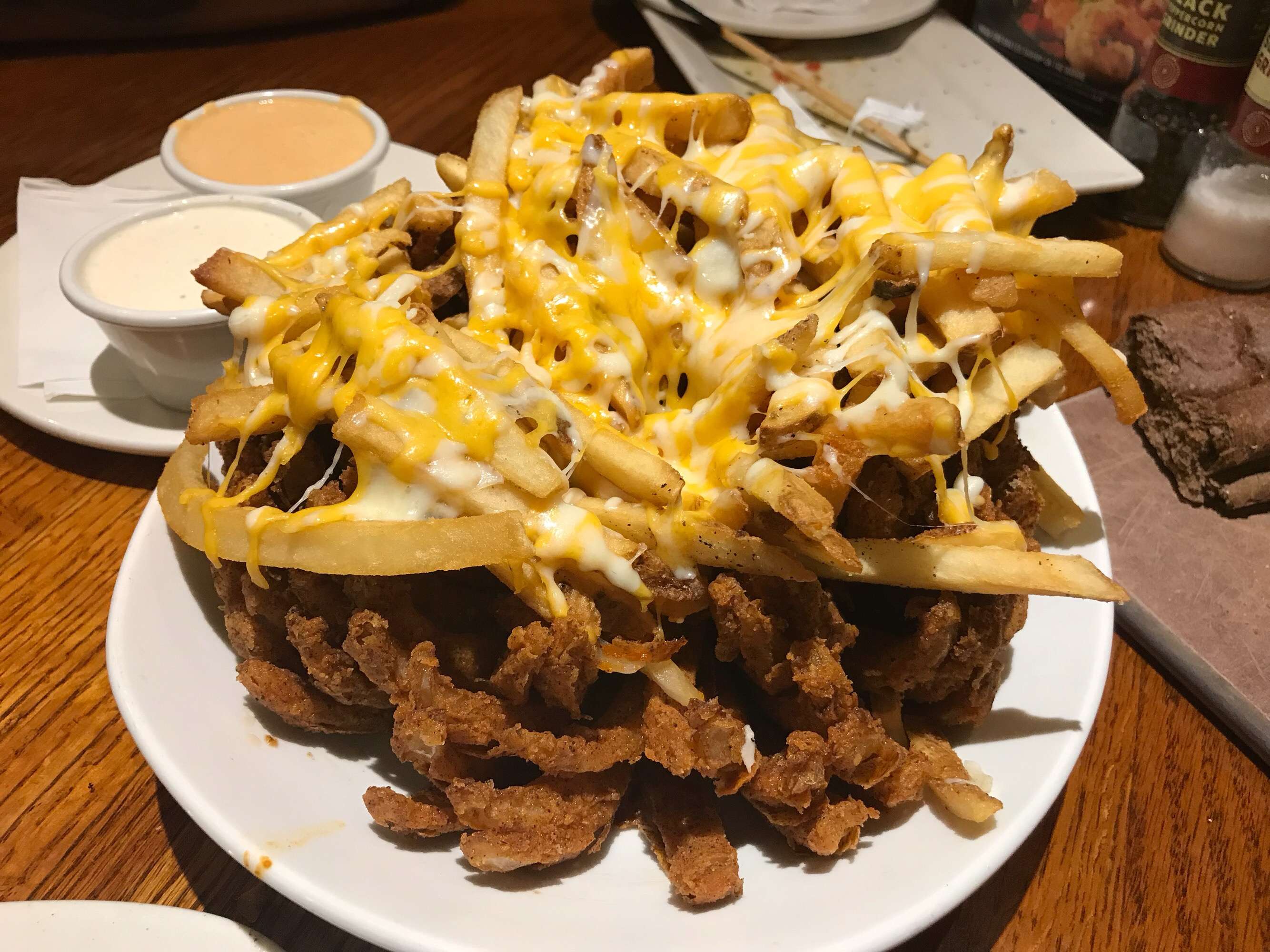 Outback Steakhouse Aussie Cheese Fries With Ranch Dressing Nutrition ...