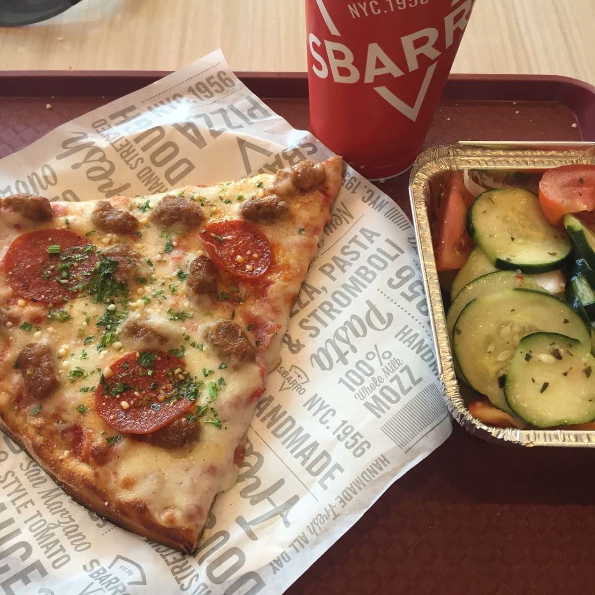 Menu of Sbarro, Washington, Washington DC