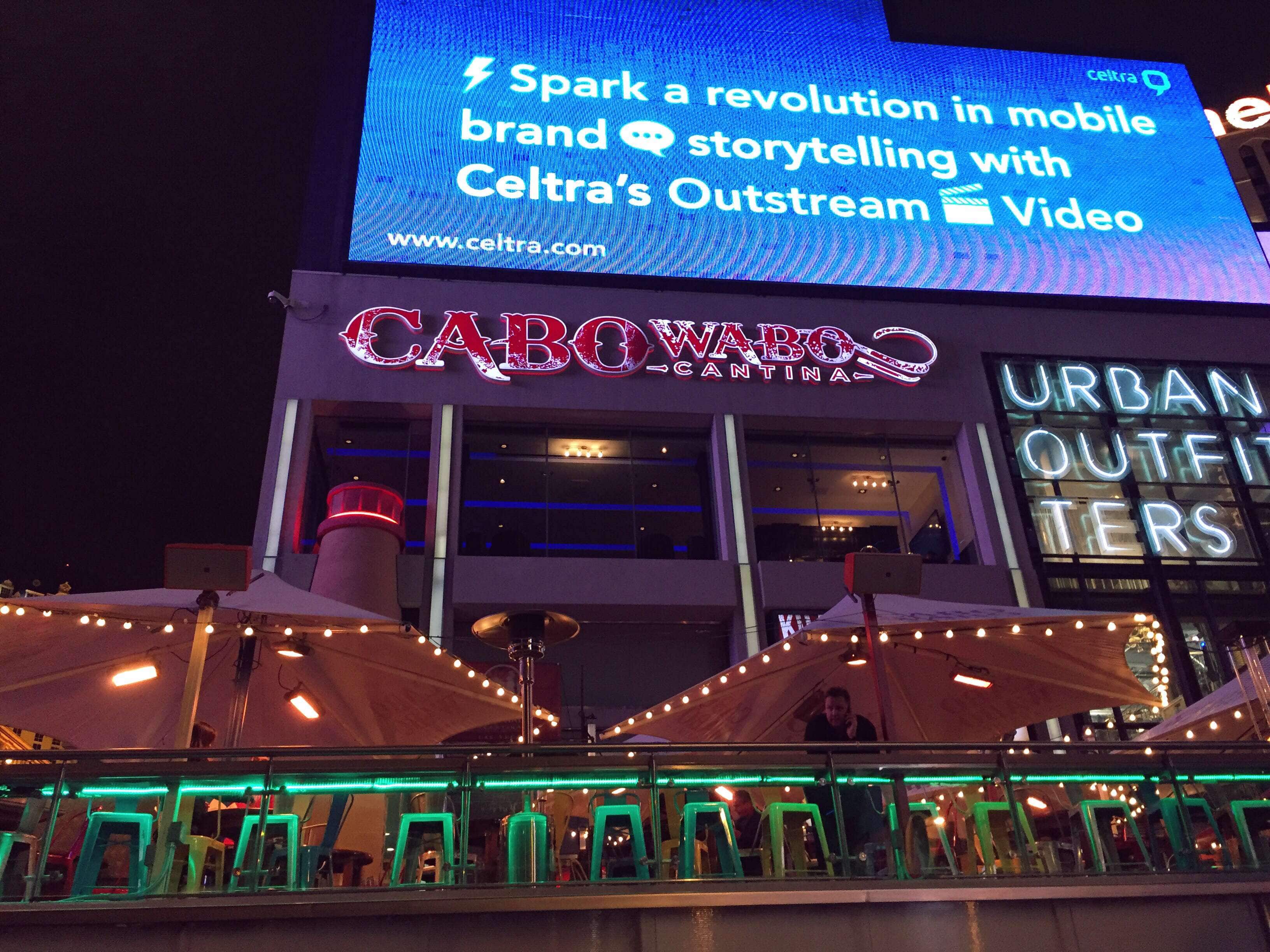 Menu of Cabo Wabo Cantina, The Strip, Las Vegas
