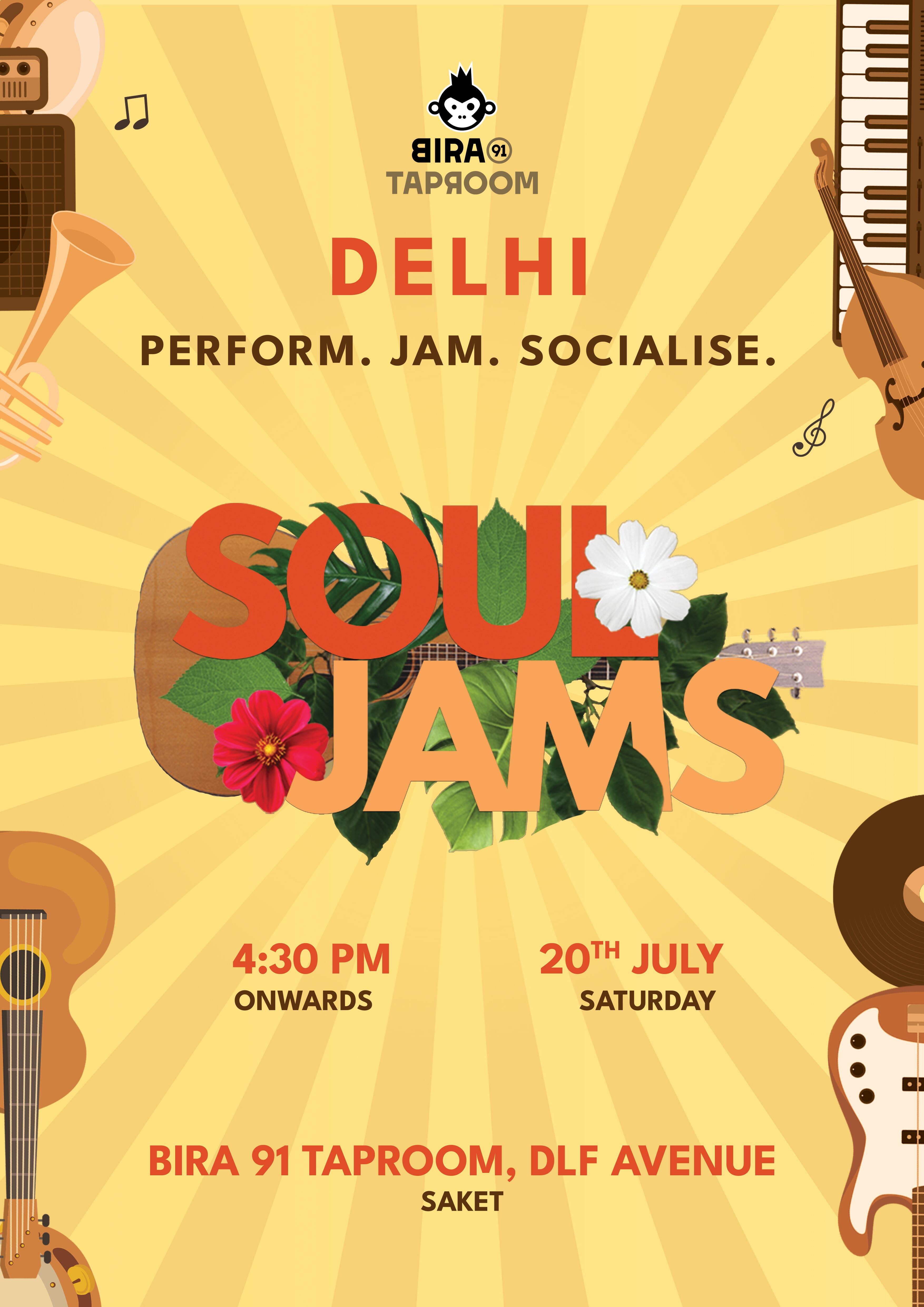 Soul Jams Music, Experiences and Best seller event Tickets Delhi NCR ...