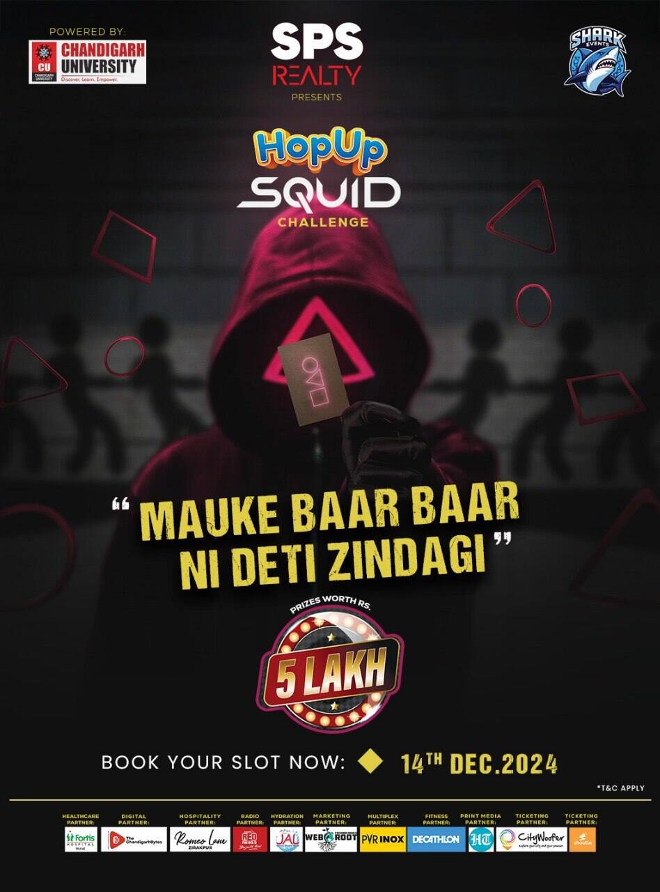 Hopup Squid Challenge Experiences event Tickets Chandigarh - Zomato