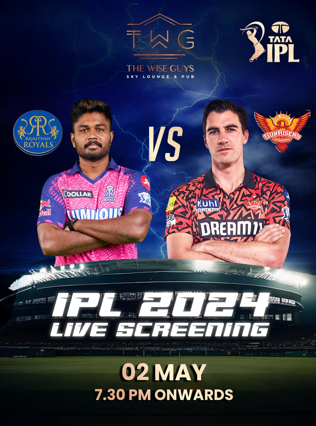 SRH VS RR | IPL Live Screening Experiences and Trending event Tickets ...