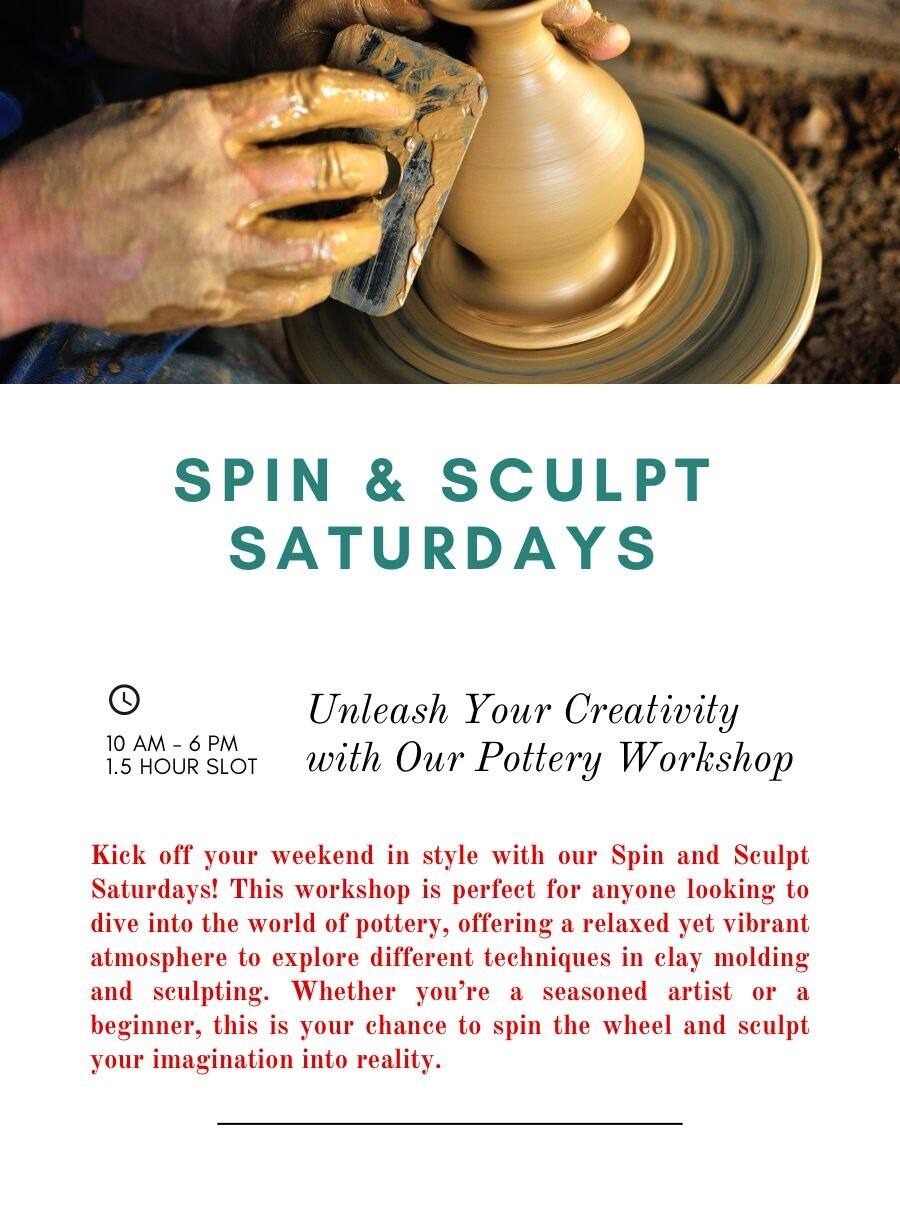 Spin and Sculpt Saturdays Experiences event Tickets Kolkata - Zomato