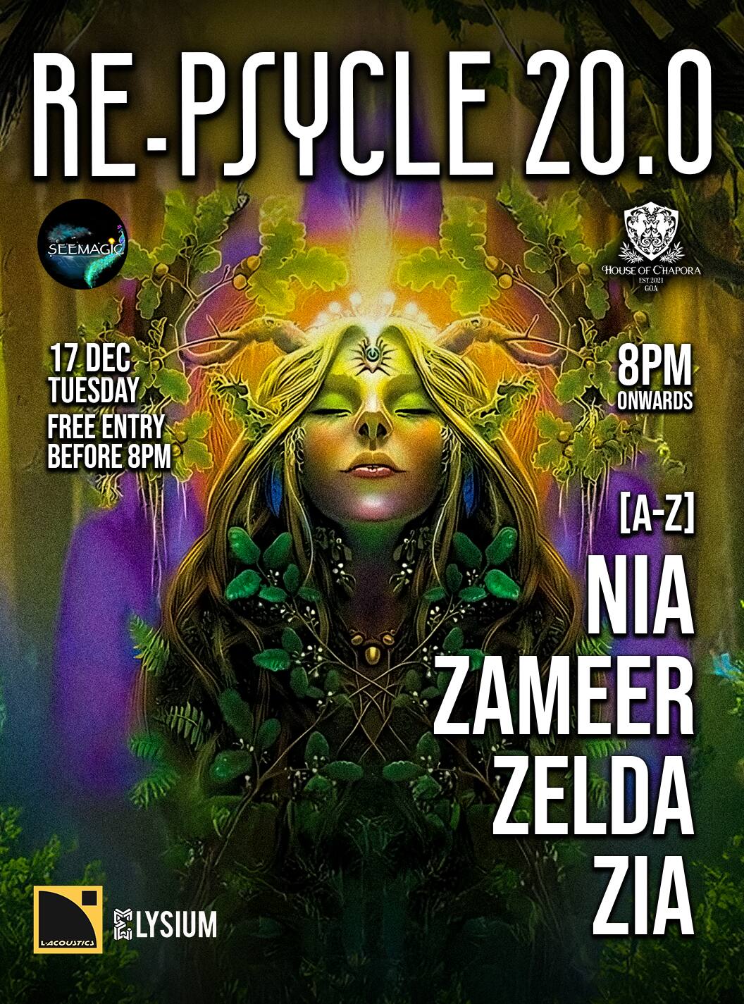 Re-Psycle 20.0 Music and Party event Tickets Goa - Zomato