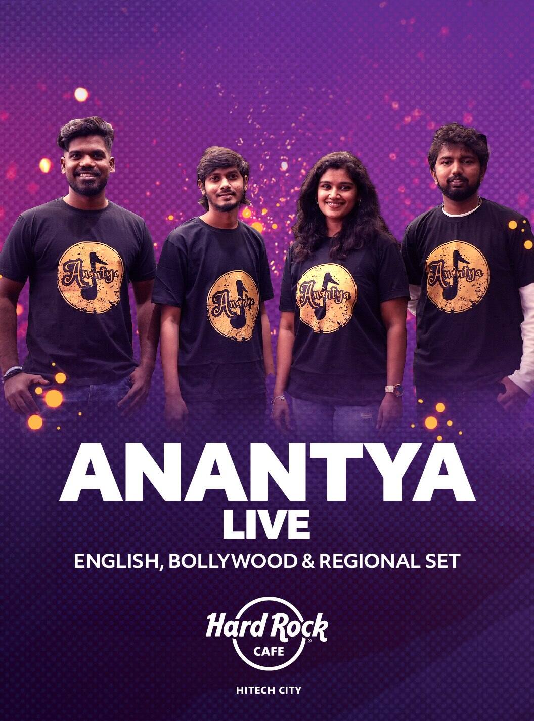 Anantya Live Music event Tickets Hyderabad - Zomato