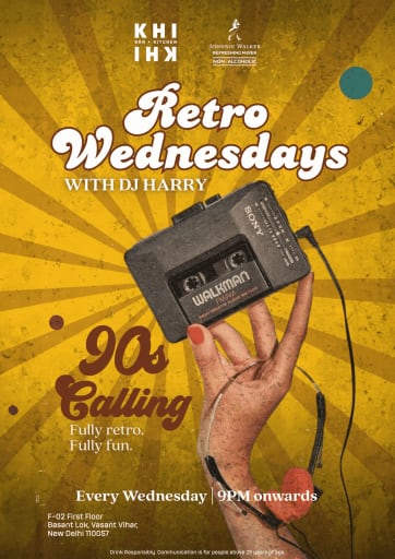 Retro Wednesday Music event Tickets Delhi NCR - Zomato