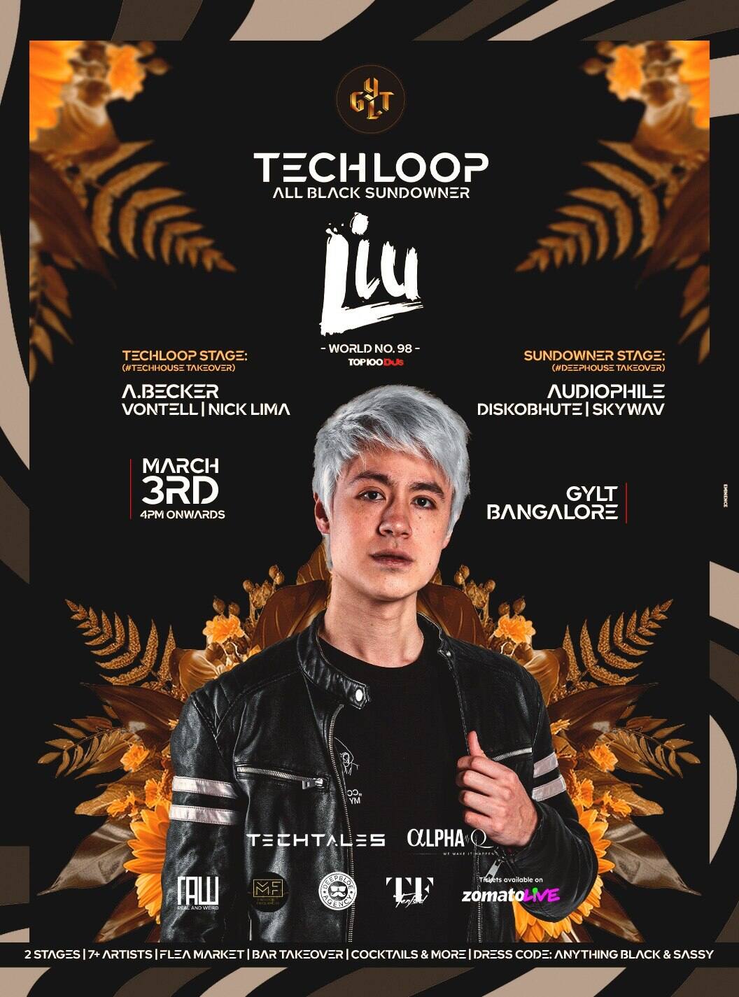 Techloop ft. Liu Live | World No. 98 Best seller, Music and Party event Tickets Bengaluru - Zomato