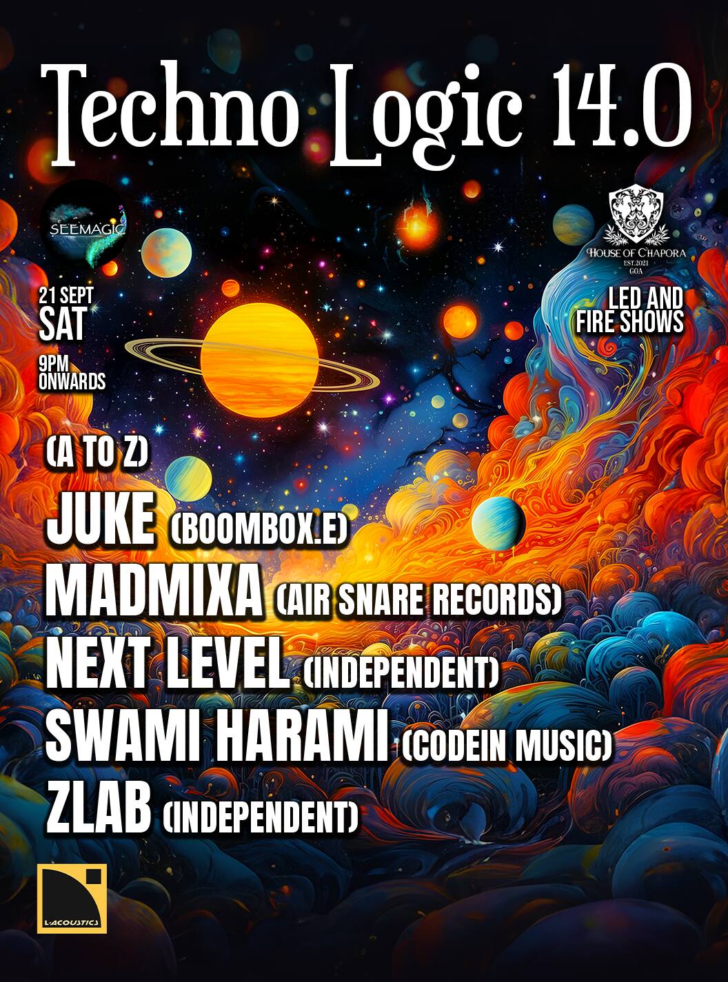 Techno Logic 14.0 Music and Party event Tickets Goa - Zomato