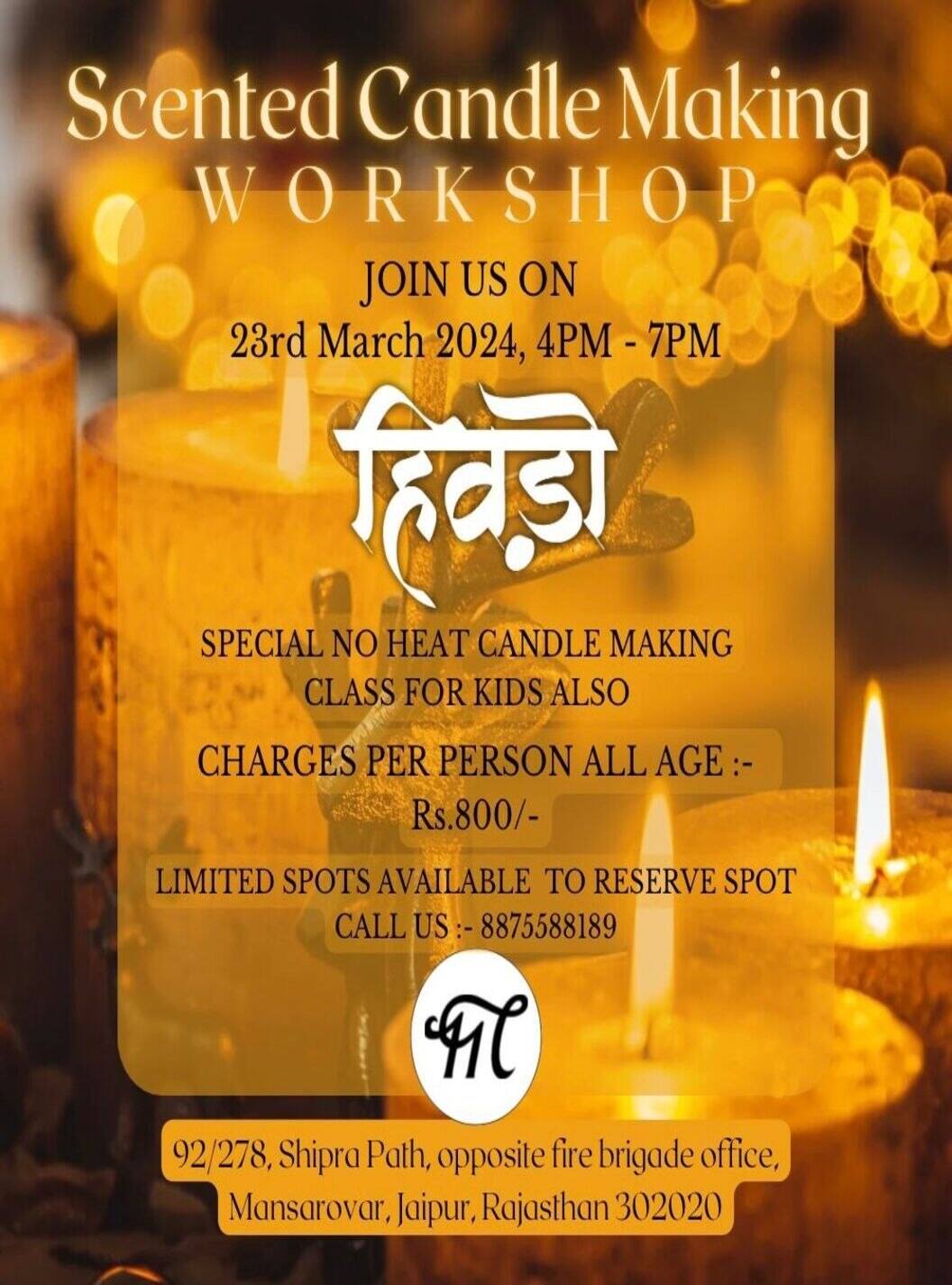 Scented Candle Making Workshop Experiences event Tickets Jaipur - Zomato