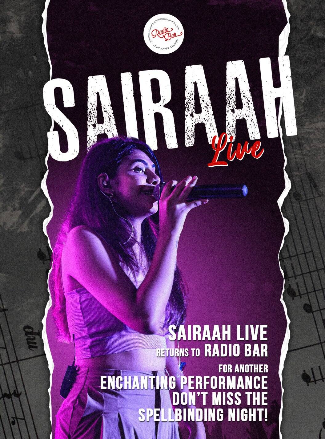 Sairaah Live Music event Tickets Bengaluru - Zomato