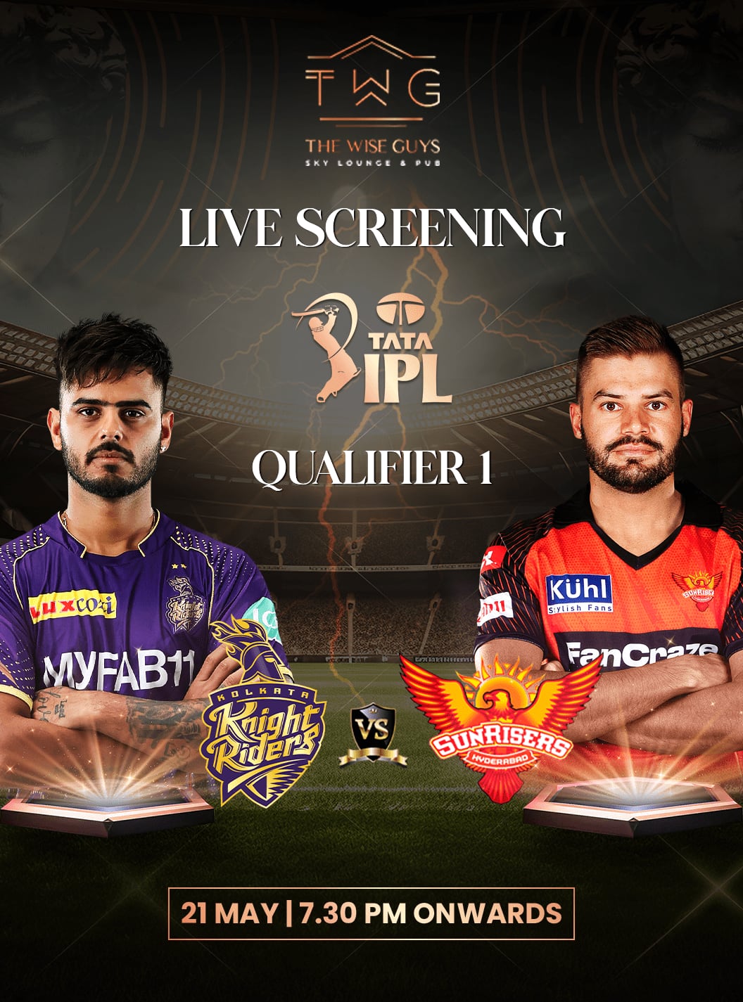 KKR VS SRH Trending and Experiences event Tickets Pune - Zomato