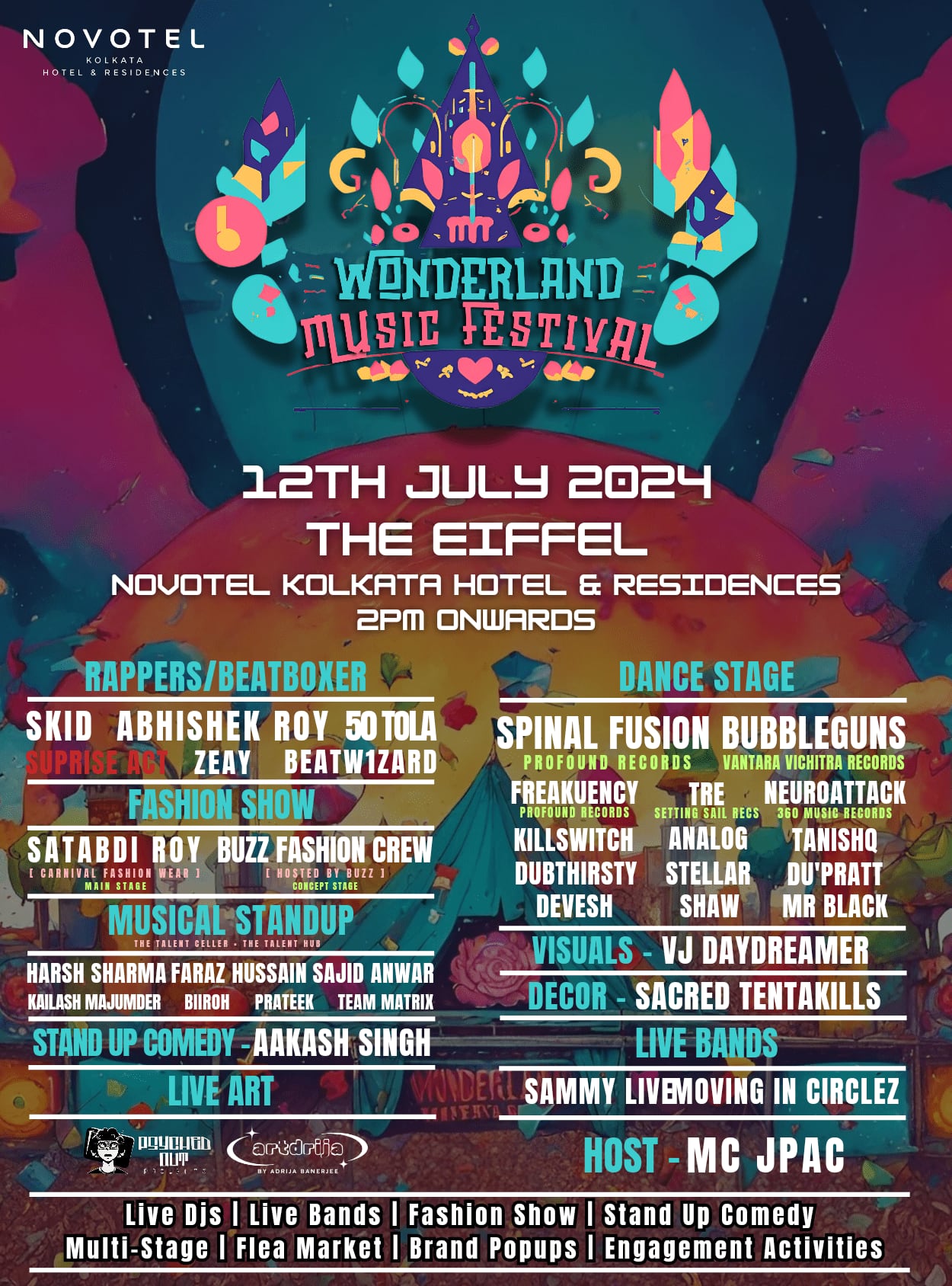 Novotel Music and Best seller event Tickets Kolkata - Zomato