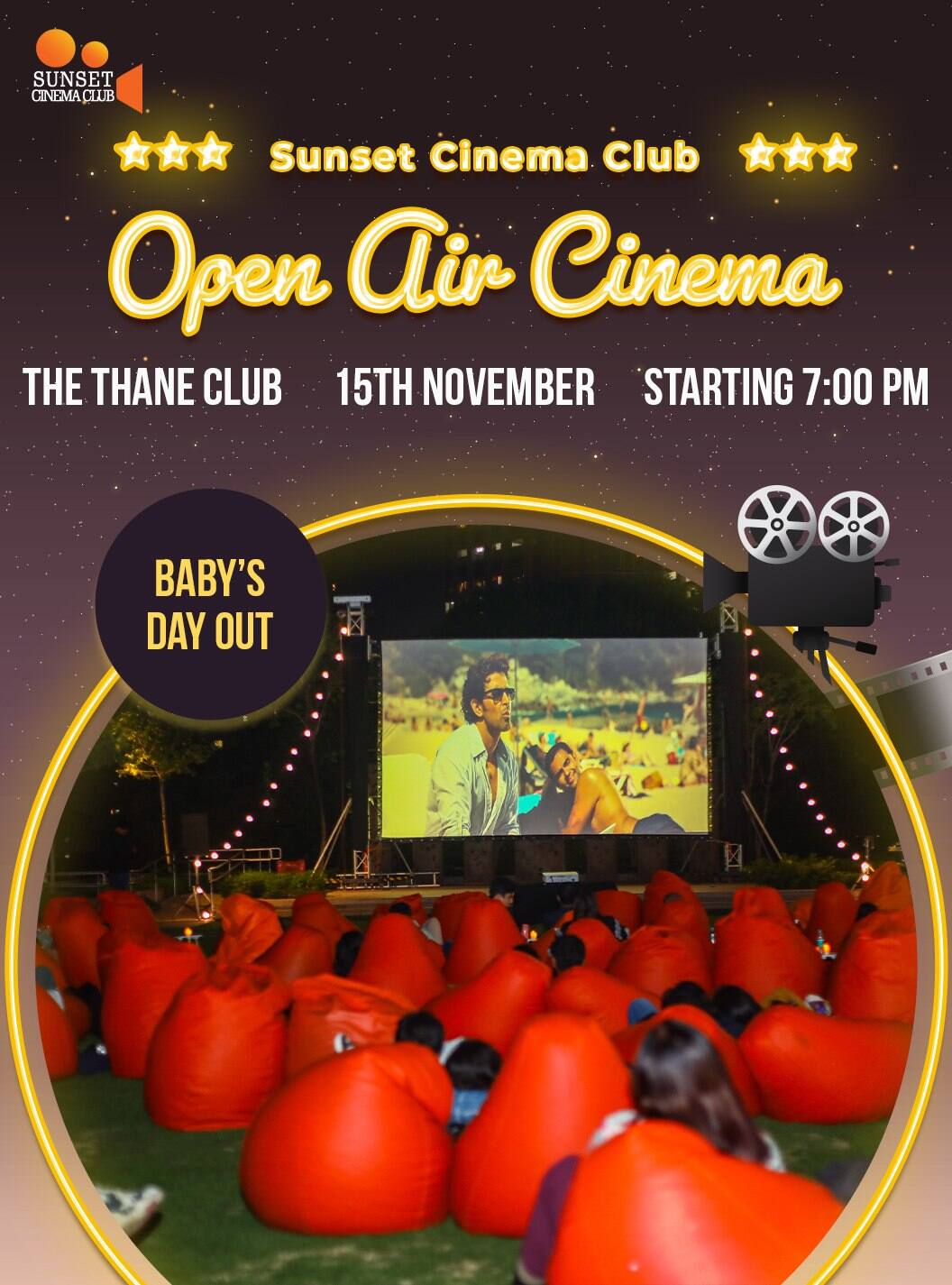 SCC Open Air Cinema - Baby's Day Out Experiences event Tickets Mumbai ...