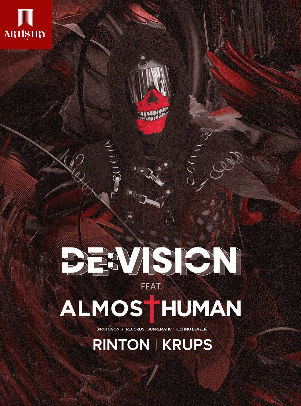 De:vision ft Almost Human Music and Party event Tickets Goa - Zomato