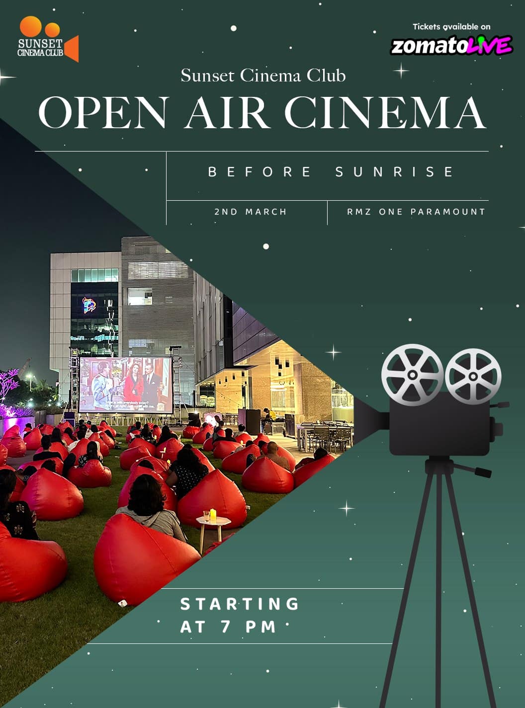 SCC Open Air Cinema - Before Sunrise Trending and Experiences event Tickets Chennai - Zomato
