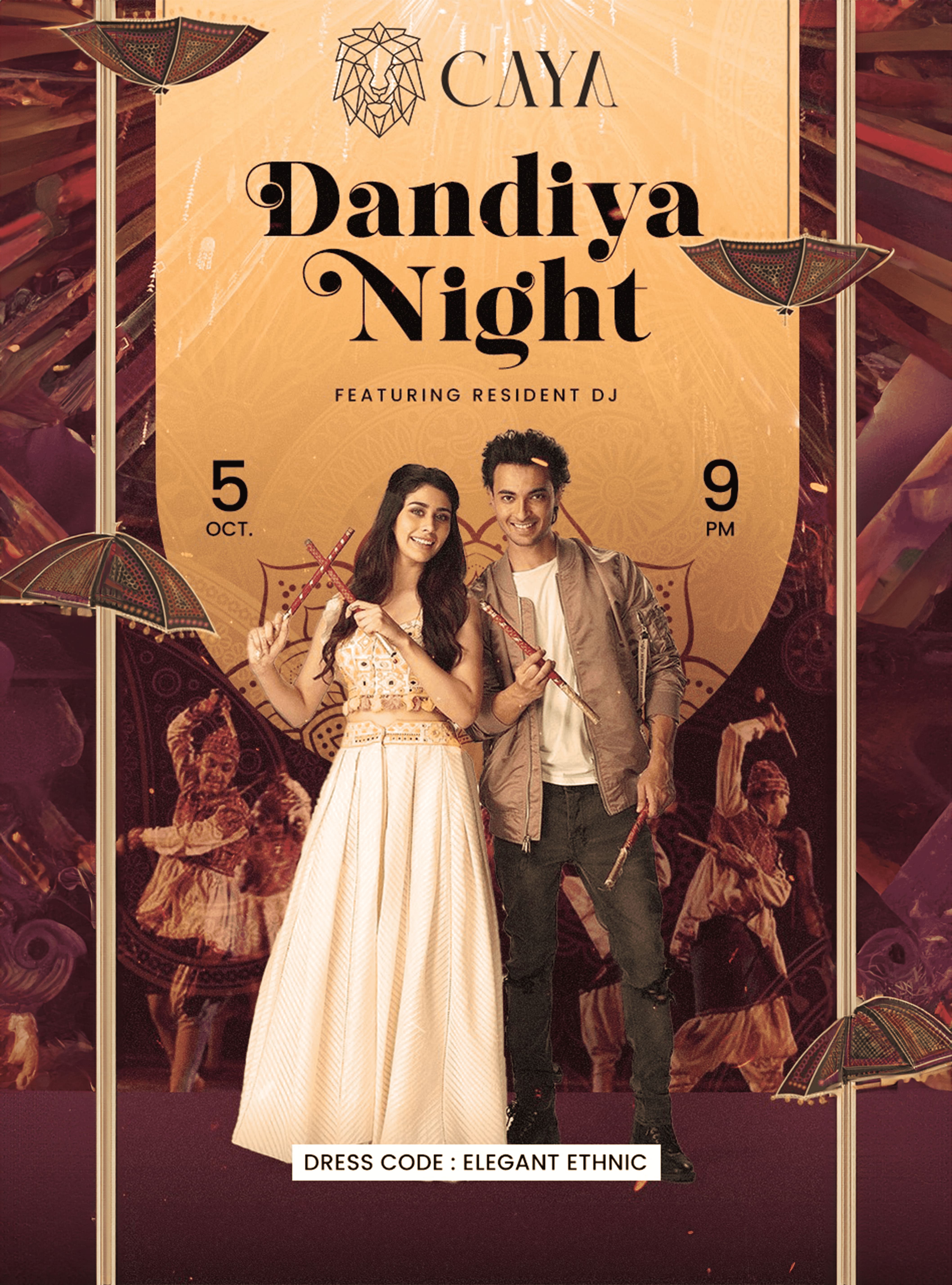 Dandiya Night at CAYA Party and Trending event Tickets Delhi NCR - Zomato
