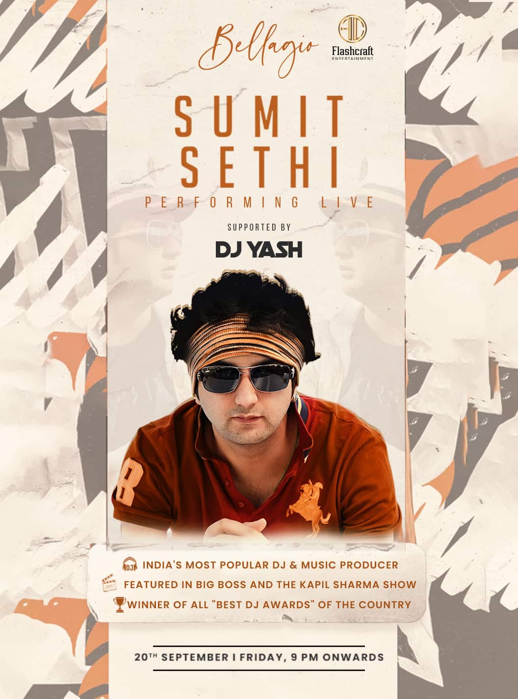 Sumit Sethi Performing Live at Bellagio Music and Party event Tickets Delhi NCR - Zomato