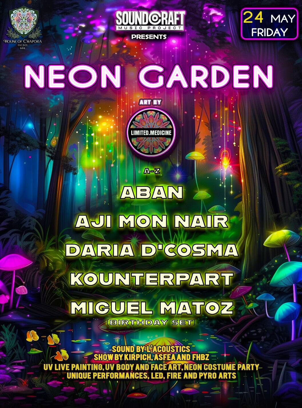 Neon Garden Music and Party event Tickets Goa - Zomato