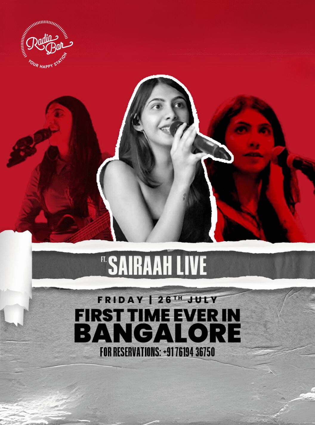 Sairaah Live Music and Party event Tickets Bengaluru - Zomato