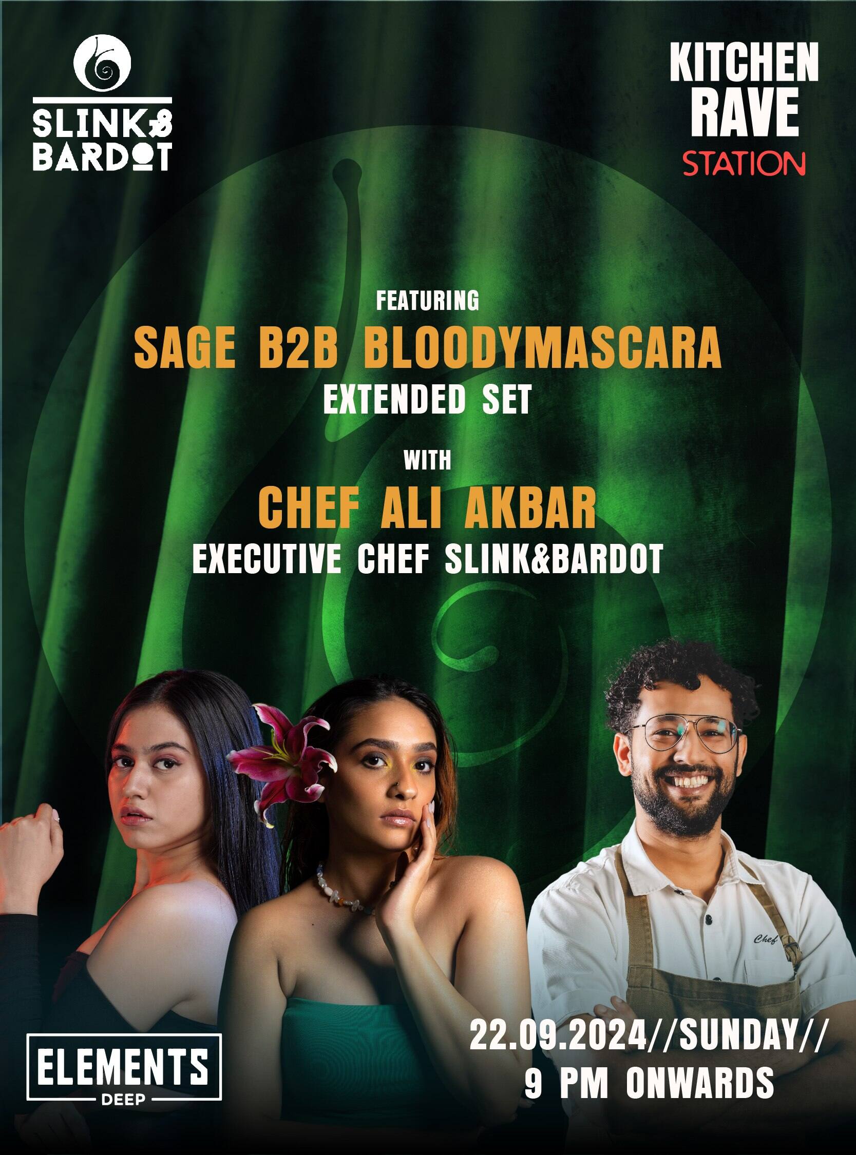 Kitchen Rave Station: Slink & Bardot Party, Music and Trending event Tickets Mumbai - Zomato