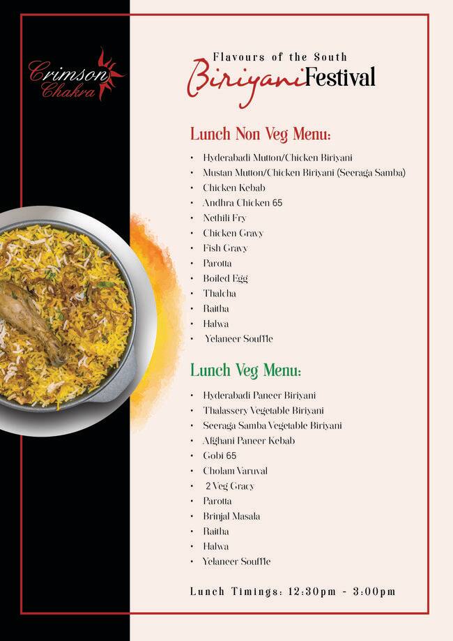 Crimson Chakra, Adyar, Chennai - Restaurant - Zomato