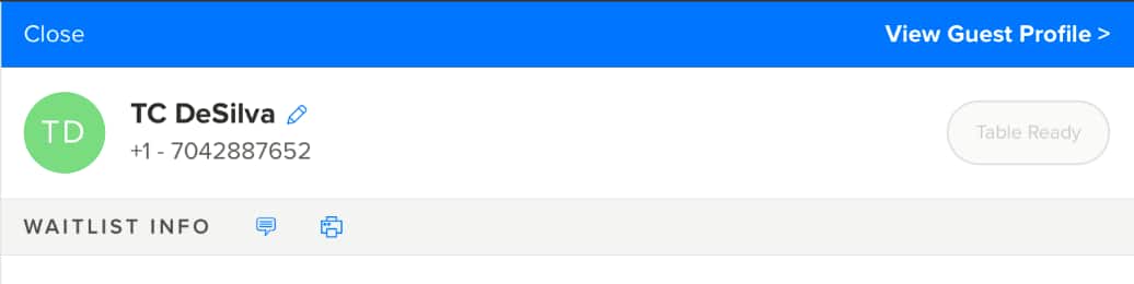 Server Chit Printing