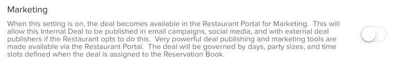 Deal setup